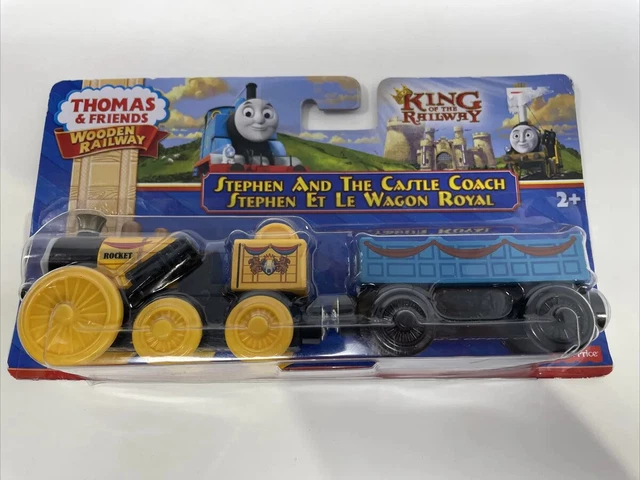 THOMAS & FRIENDS Wooden Railway Stephen And The Castle Coach Rare ...