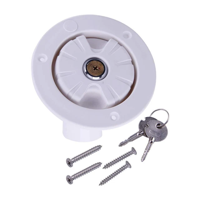 CAR FRESH WATER Lock Inlet Hatch Filler Cap Tank For Caravan Motorhome ...