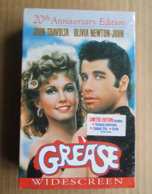 GREASE 20TH ANNIVERSARY VHS Video cd and script SEALED £7.50 - PicClick UK