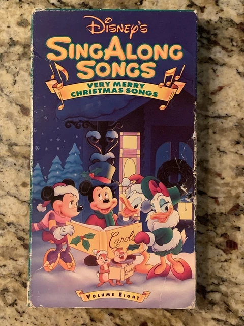 DISNEY'S SING ALONG Songs Very Merry Christmas Songs Vol. 8 (VHS, 1997 ...