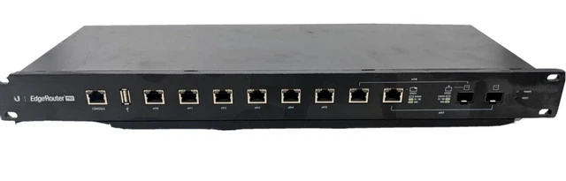 UBIQUITI ERPRO-8 EDGEROUTER Pro 8-Port Router 2x Combination SFP RJ45 ...