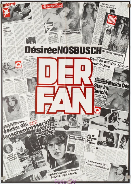 A1 DER FAN 1982 Eckhart Schmidt, Desiree Nosbusch; Presse-Motiv EUR 10 ...