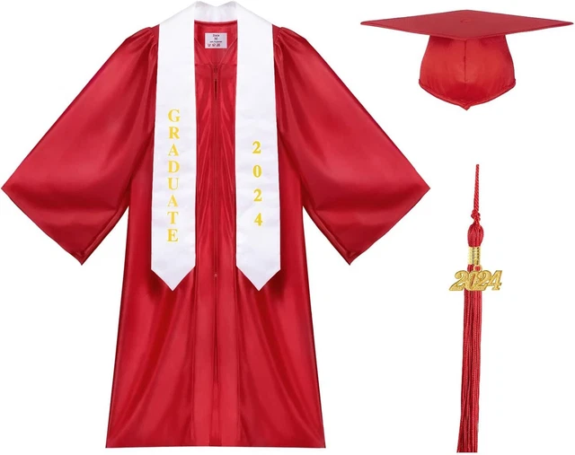 PRESCHOOL AND KINDERGARTEN Graduation Cap Gown Stole Package 2024 Large ...