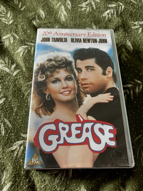 GREASE 20TH ANNIVERSARY VHS Video Rare Collectors John Travolta PG 1977 ...
