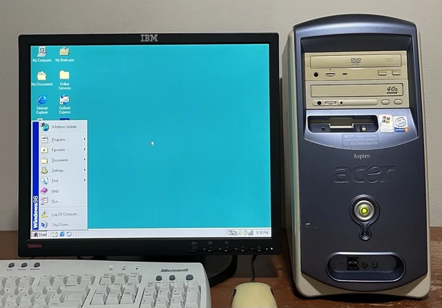 ACER ASPIRE INTEL Pentium 4 Windows 98 Desktop Computer $199.00 ...