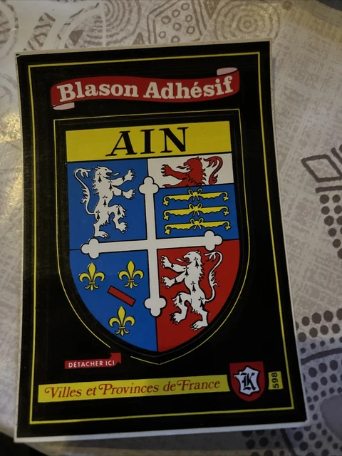 BLASON ADHÉSIF VILLES Et Provinces De France Ain EUR 2,20 - PicClick FR