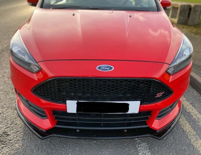 FOCUS MK3 ST FACELIFT FRONT SPLITTER (GLOSS BLACK) ABS PLASTIC (15 ...