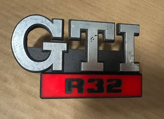 VW GOLF MK1 Mk2 Gti R32 3.2 V6 Front Grill Grille Badge Emblem Logo £99 ...