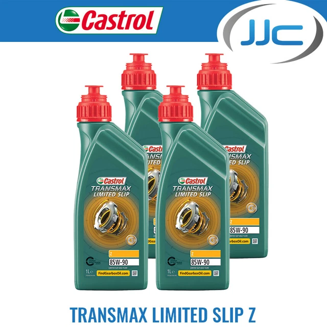 CASTROL 4 X 1L Of Transmax Limited Slip Z 85W90 Differential LSD Diff ...