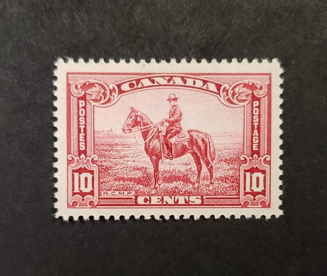 STAMPS CANADA MINT: #223 10c carmine rose RCMP VF MNH $4.50 - PicClick CA