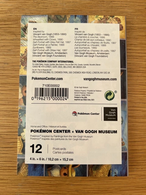 POKEMON CENTER X Van Gogh Museum Inspired by Paintings from Van Gogh ...