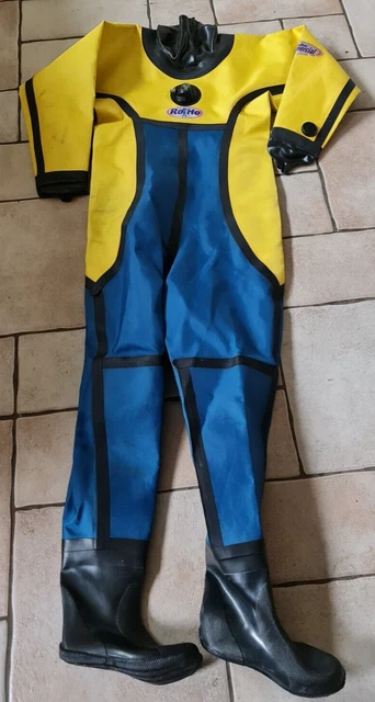 ROBIN HOOD ROHO Commercial Membrane Drysuit in Yellow / Blue - Size ...