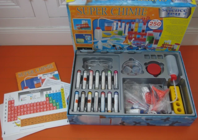 SUPER CHEMISTRY GAME 250 Experiments Children's Laboratory Clementoni ...