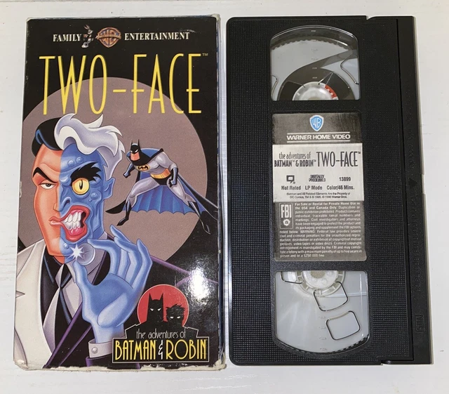 TWO-FACE THE ADVENTURES Of Batman & Robin VHS Animated Series DC Comics ...