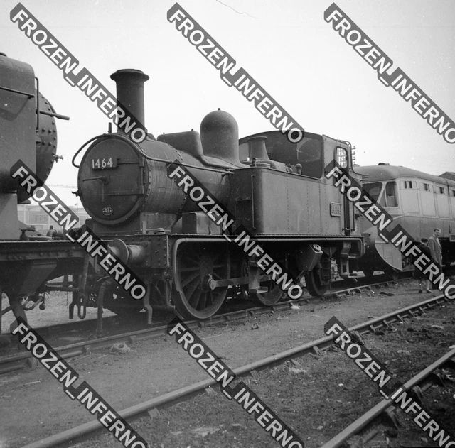 OLD TRAIN NEGATIVE.BRITISH Railways Steam Locomotive.No.1464.Swindon ...