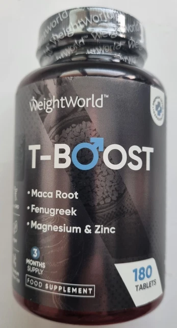 TESTOSTERONE BOOSTER 180TABLETS - Maca Magnesium Zinc - Vitamin B12 ...