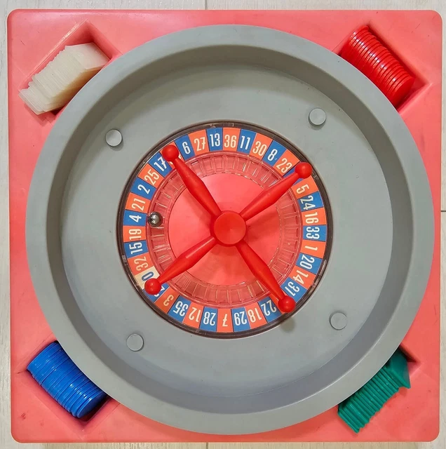 GIOCO DA TAVOLO della roulette vintage sovietica giostra lotto 1990 ...