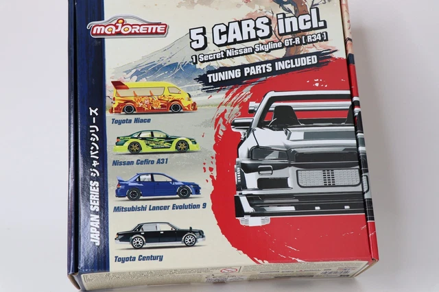 MAJORETTE JAPAN SERIES 2024 SET B coffret de 5 voitures dont Nissan GT ...