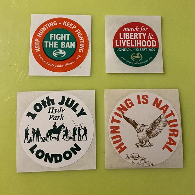 4 NO. COUNTRYSIDE Alliance March Hunting Shooting Fishing Badge ...