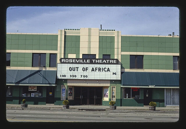 ROSEVILLE THEATER ROSEVILLE Michigan 1980s Historic Old Photo $9.00 ...