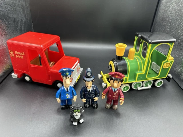 POSTMAN PAT VAN & Greendale Rocket Friction Vehicles With 4 Toy Play ...