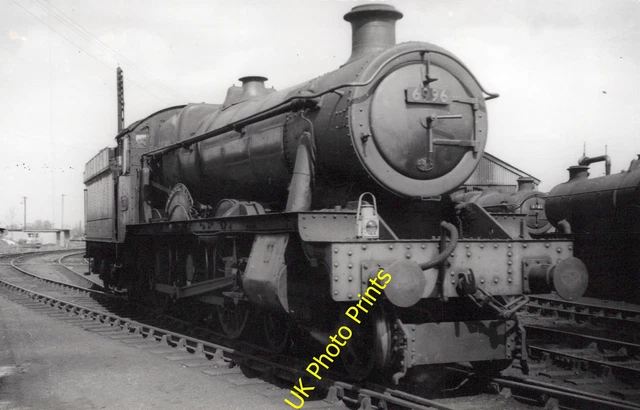RAILWAY PHOTO 6X4 ex GWR Steam Engine 4-6-0 6996 Oxford Shed March 1964 ...