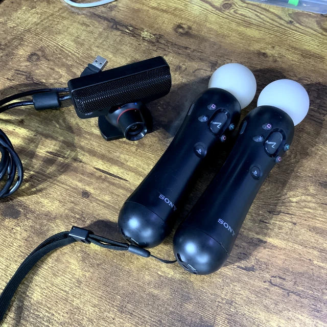 COPPIA PLAYSTATION MOVE PS Move Console Sony PS3 PS4 Con TELECAMERA EUR ...