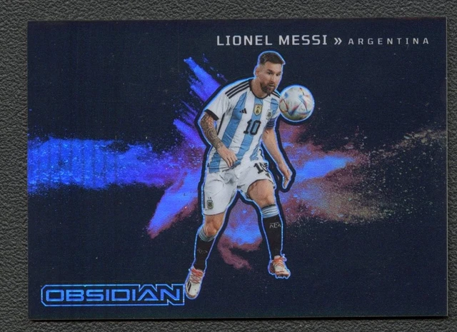 2022-23 PANINI OBSIDIAN Soccer Lionel Messi Color Blast Case Hit SP EUR ...