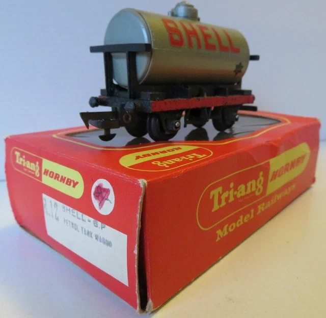 TRI-ANG HORNBY RAILWAYS R12 Tank Wagon SHELL / BP (Boxed) $19.99 ...