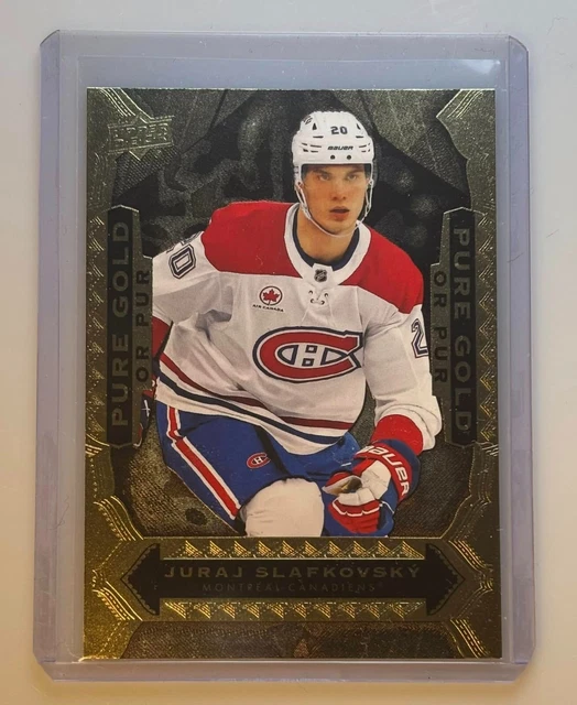 JURAJ SLAFKOVSKY PURE Gold 2024-25 Tim Hortons Upper Deck Hockey NHL ...