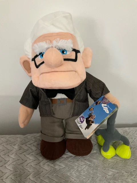 DISNEY STORE PIXAR'S Up - Carl Mr Fredrickson Medium 14" Plush Soft Toy ...