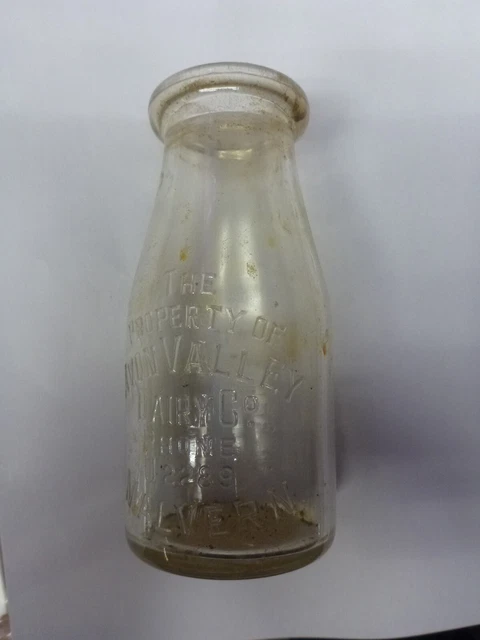 ANTIQUE EMBOSSED AVON Valley, Malvern ½ Pint Victorian Milk/Cream ...