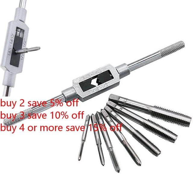 TAPS TAP DIES Set Thread Tap Twist Bit Machine Screw Tap Hand Tapping ...