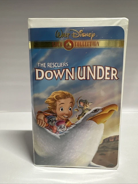 THE RESCUERS DOWN Under (VHS, 2000, Gold Collection Edition) clamshell ...