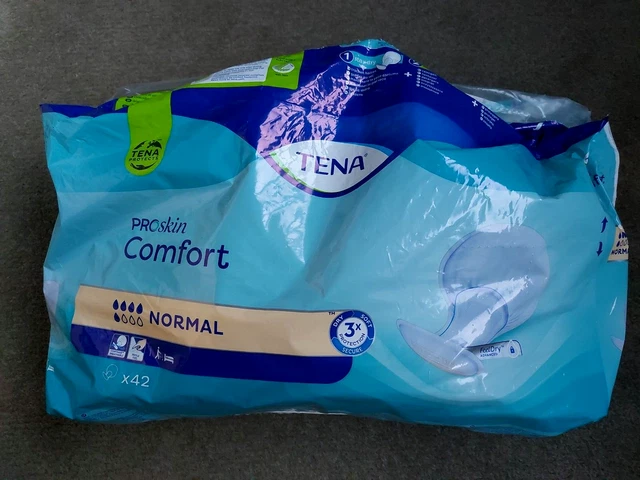 TENA PROSKIN COMFORT Normal Pads (15) £1.99 - PicClick UK