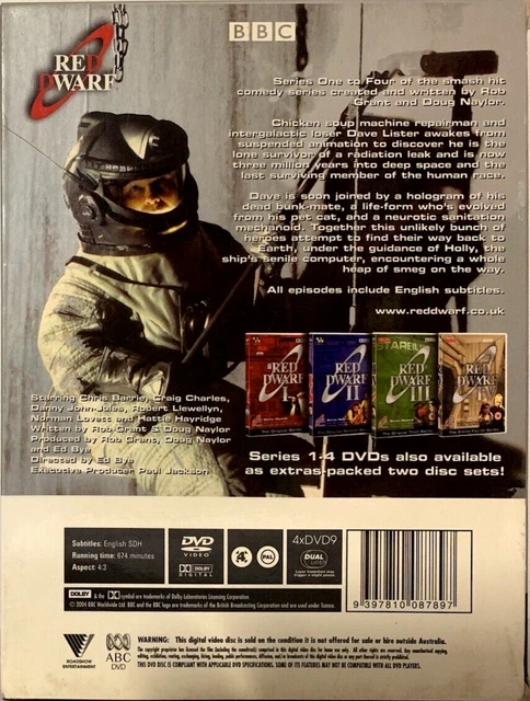 RED DWARF JUST The Shows Vol 1 DVD Box Set (Series 1, 2, 3 & 4) Region 4 $29.95 - PicClick AU