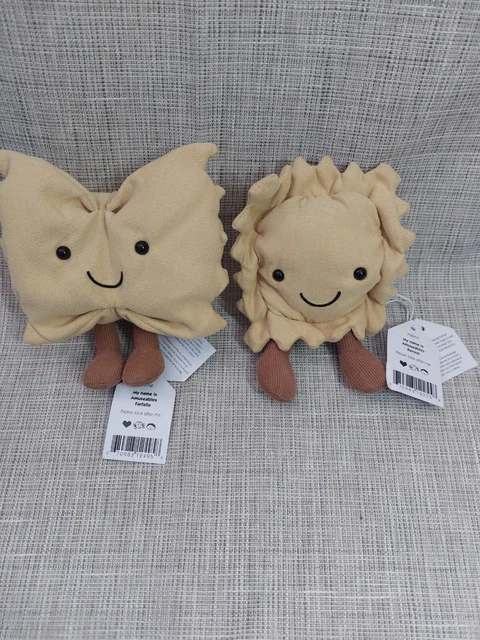 JELLYCAT AMUSEABLE FARFALLE and ravioli pasta BNWT £52.72 - PicClick UK