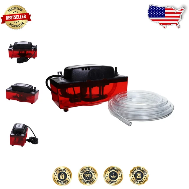 COMPACT 120V CONDENSATE Pump for HVAC Systems - Indicator Lights & Easy ...