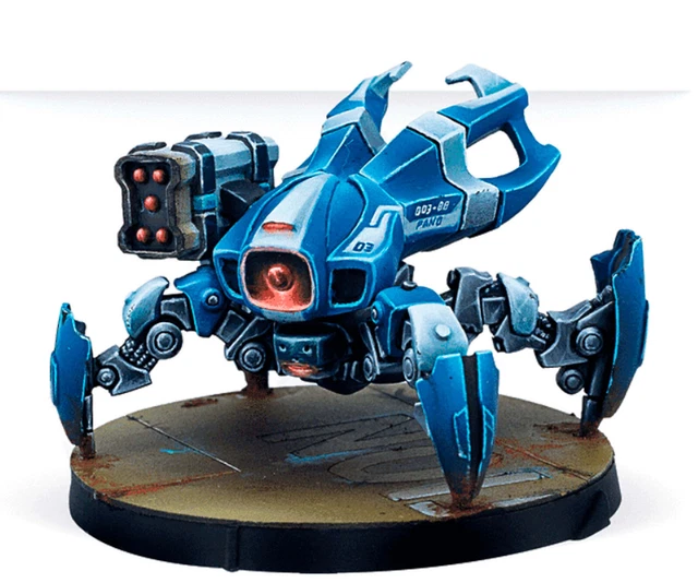 INFINITY ASSEMBLED DRONBOT Missile Launcher Clipper Panoceania Corvus ...