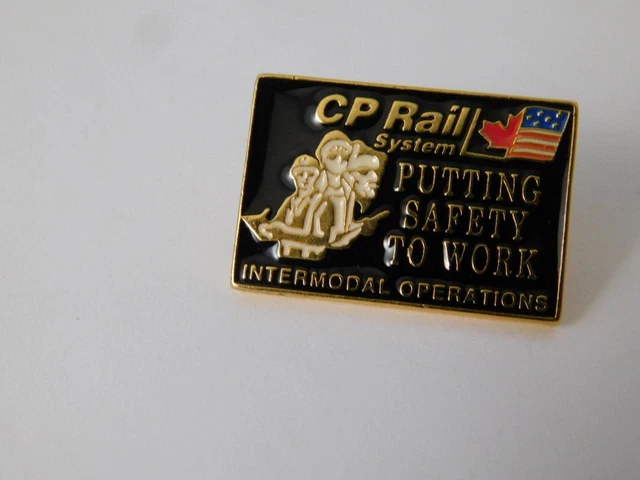 CP RAL RAILROAD Vintage Pin Button Intermodel Operations Safety Usa ...