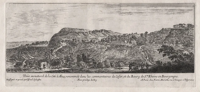 ALISE-SAINTE-REINE BOURGOGNE ISRAËL Silvestre Gravure sur Cuivre ...
