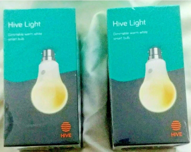 HIVE ACTIVE LIGHT Bulb 9W B22 Bayonet Dimmable 2700K - White (Twin Pack ...
