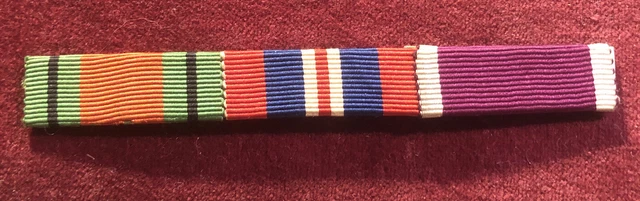 WW2 BRITISH MEDAL Ribbons Defence, War & Army LS & GC Medals Military ...