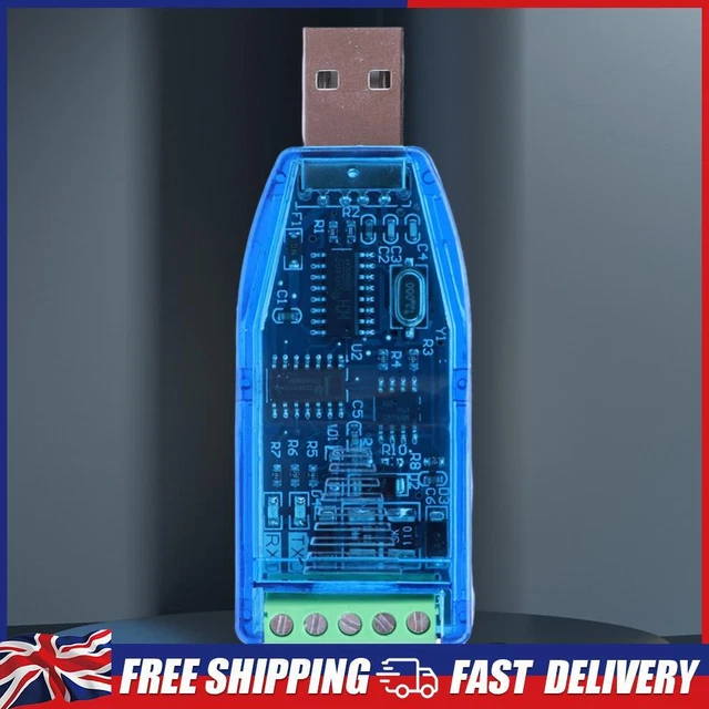 INDUSTRIAL USB TO RS485 Connector Module ESD Protection Serial Line ...