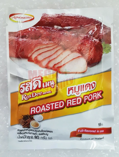 AJINOMOTO ROS DEE Menu ROASTED RED PORK POWDER Thai Food Seasoning ...