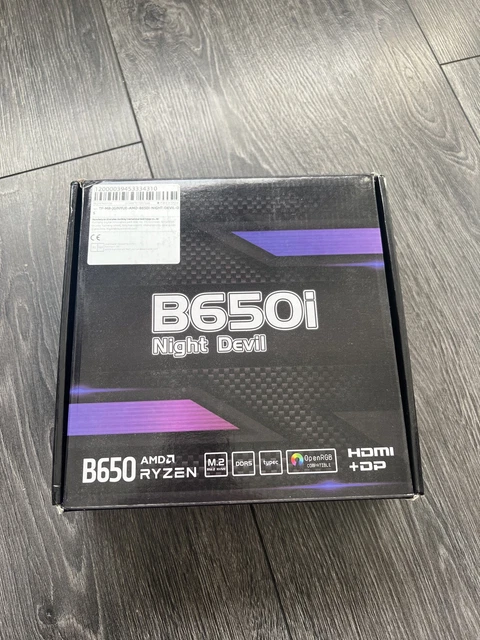 JGINYUE B650I NIGHT Devil AM5 ITX Motherboard- AMD Ryzen 7000- DDR5 RAM ...