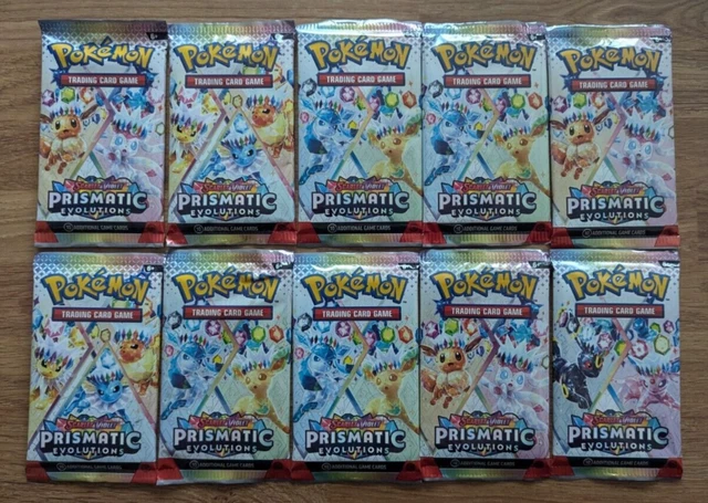 10X PRISMATIC EVOLUTIONS Booster Packs - Pokemon TCG Fresh EUR 111,22 ...