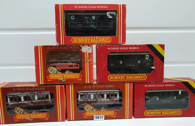 0517, HORNBY OO R219+R219+R005+R402+R106+R106, Set Of 6 £20.00 ...