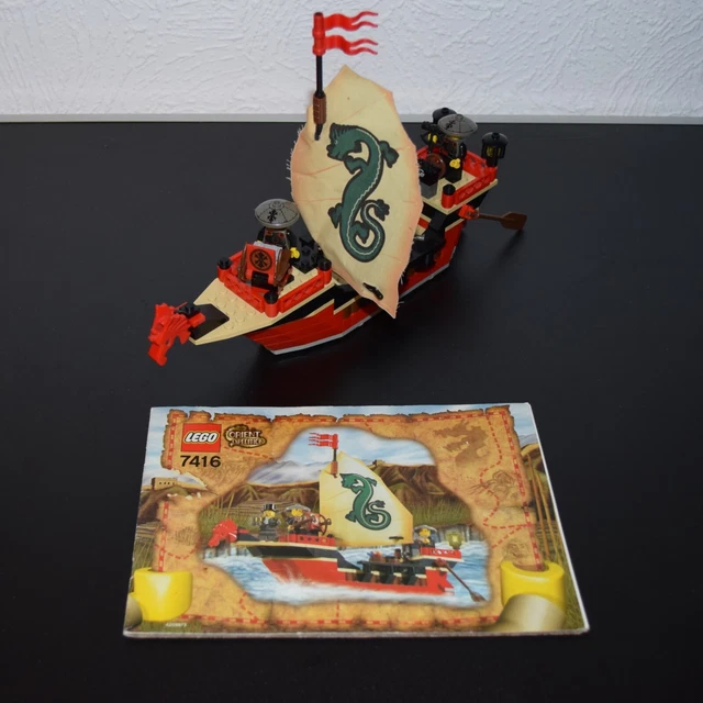 LEGO 7416 EMPEROR'S Ship Schiff Boot Orient komplett Technic Technik ...