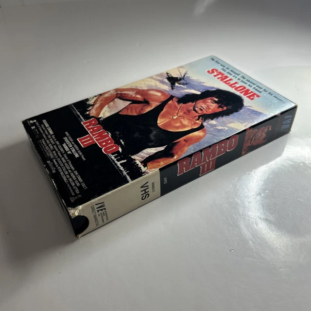 RAMBO III VHS (1988) Sylvester Stallone USA (IVE, Carlo Pictures Inc ...